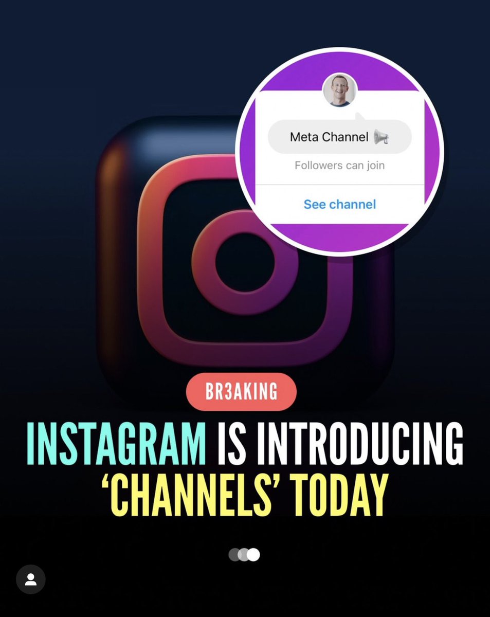IG launches “channels” today This is going to be a great addition for ...