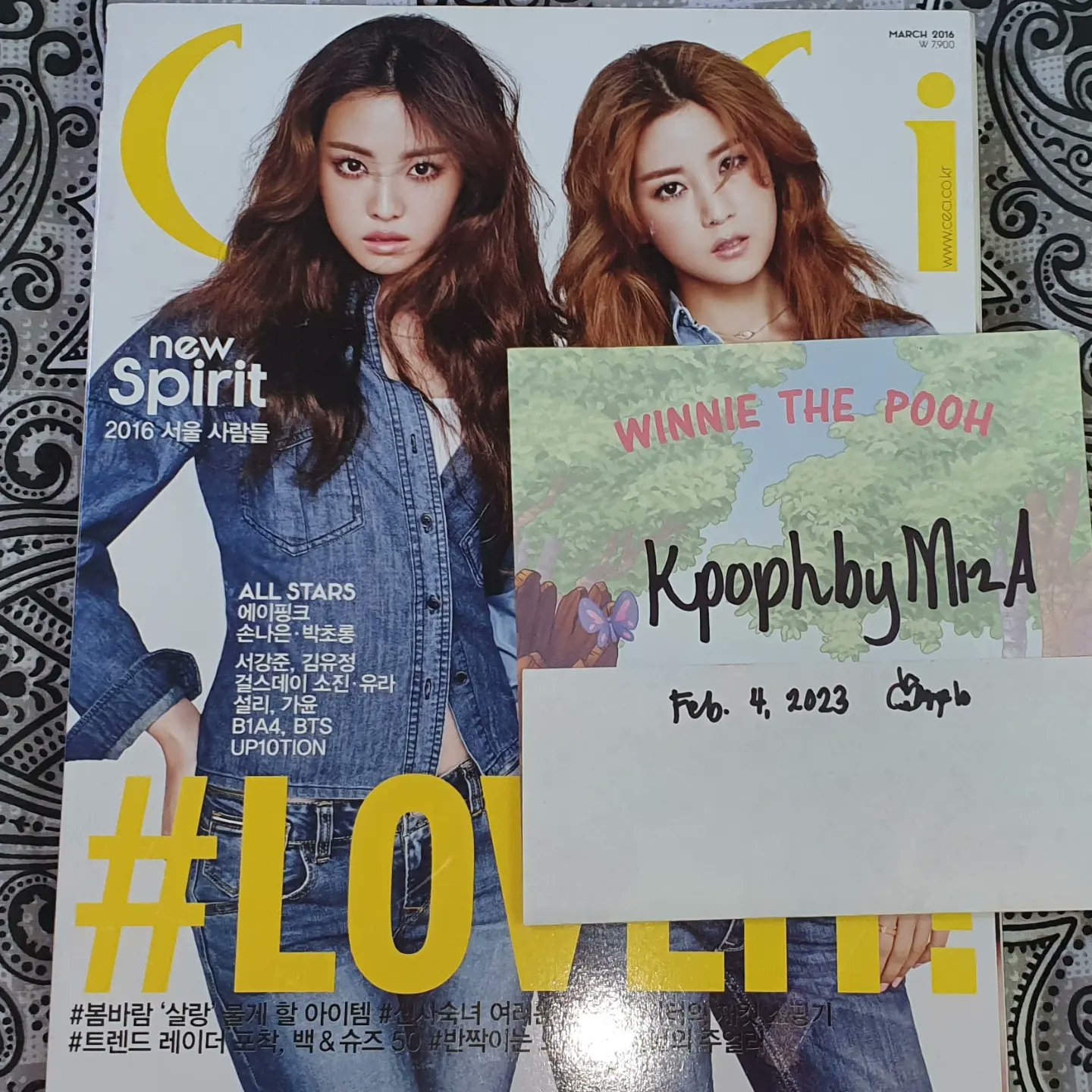 Kpoph by Miz.A on Twitter: "WTS LFB BTS Ceci MAGAZINE P100 each Onhand min yoongi Let's burn ...