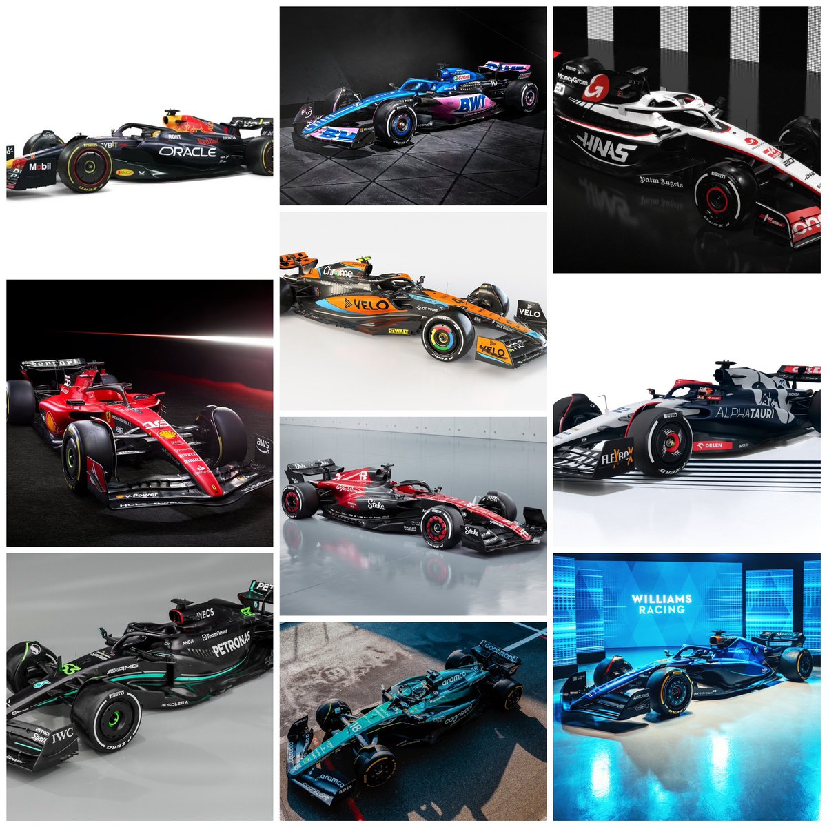 FormulaArg on Twitter: "#F12023 | 📣Presentados los monoplazas de los 10 equipos que componen la ...