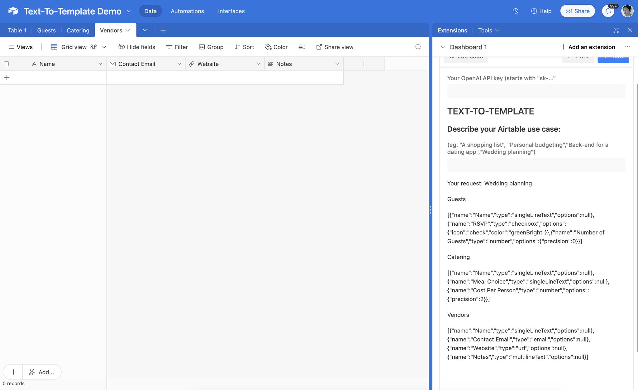 Yohei on Twitter: "You think #nocode is fast? Let's make it faster! Introducing "@Airtable Text ...