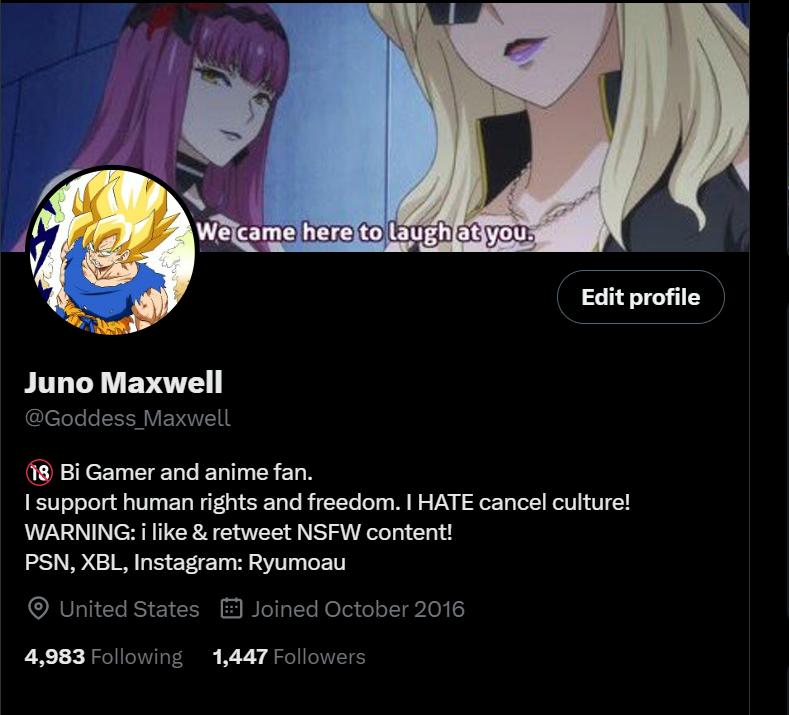 Juno Maxwell on Twitter: "I sacrificed my fake blue checkmark to finally change my bio and ...