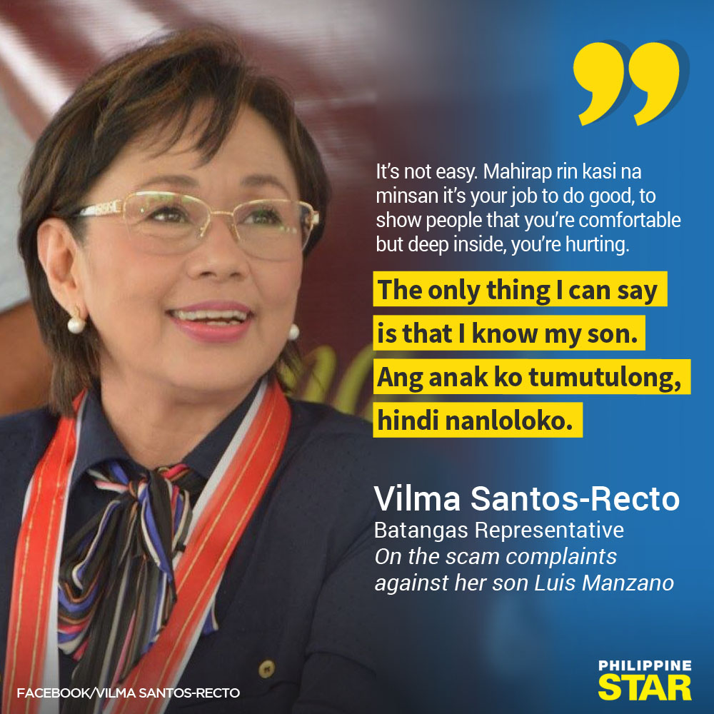 The Philippine Star on Twitter: "‘ANG ANAK KO TUMUTULONG, HINDI NANLOLOKO’ As a mother herself ...