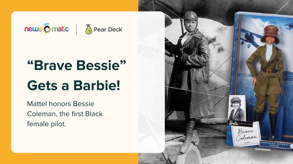 Pear Deck on Twitter: "“Brave Bessie” Gets a @Barbie! 💗 With this @News ...