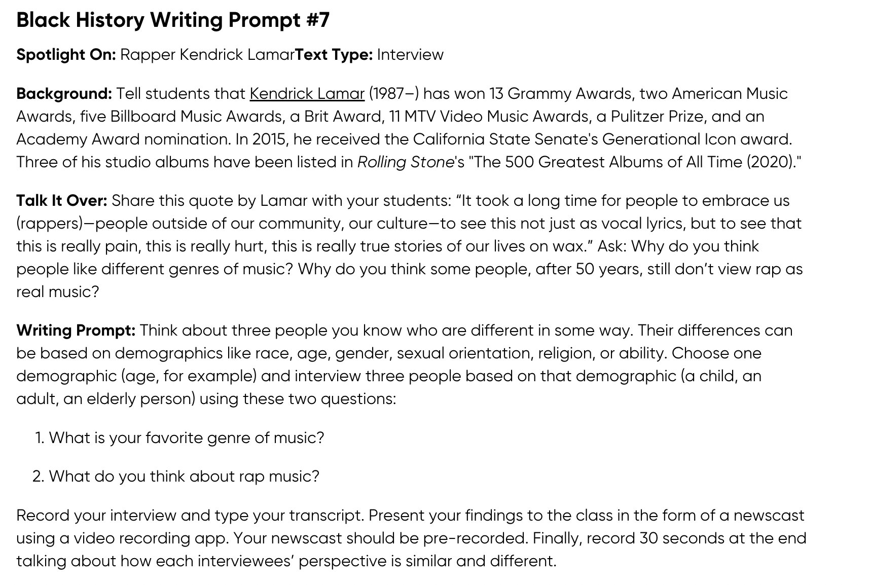 7th Grade Writing Prompts California 7th Grade Step By Step Writing®