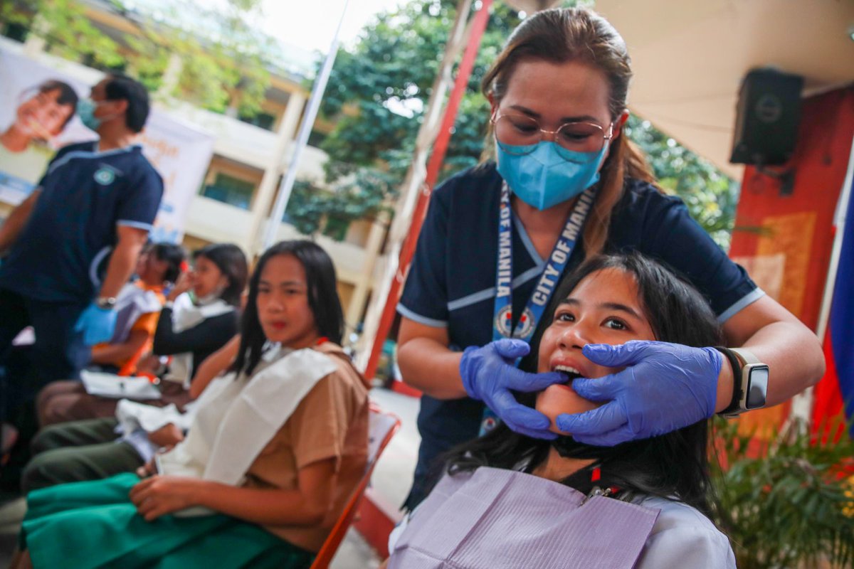 LOOK: Students get free dentures from the Manila Health Department and ...