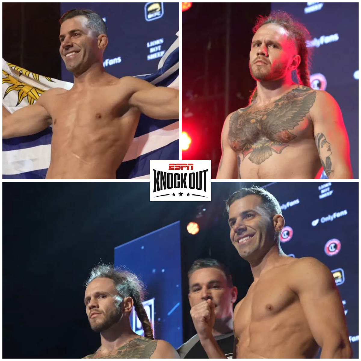 ESPN KnockOut on Twitter: "⚖️ Pesaje #KnuckleMania3 👊 @gastonreyno 'Tonga' 🇺🇾 154 libras 👊 ...