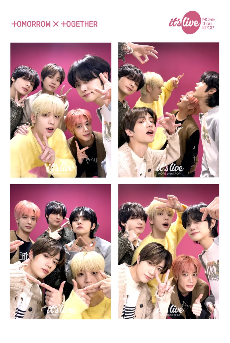 투바투가 추천하는 네컷 포즈! 지금 바로 its Live 틱톡에서 투바투의 잇라네컷 촬영 영상을 확인하세요💗 https://t ...