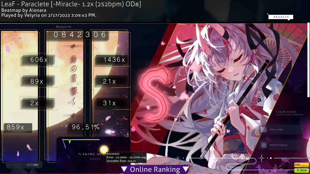 Stellium on Twitter: "RT @Fuxirin: High BPM Streams Muteki no Soldier 1.2 97.87% Paraclete 1.2 ...