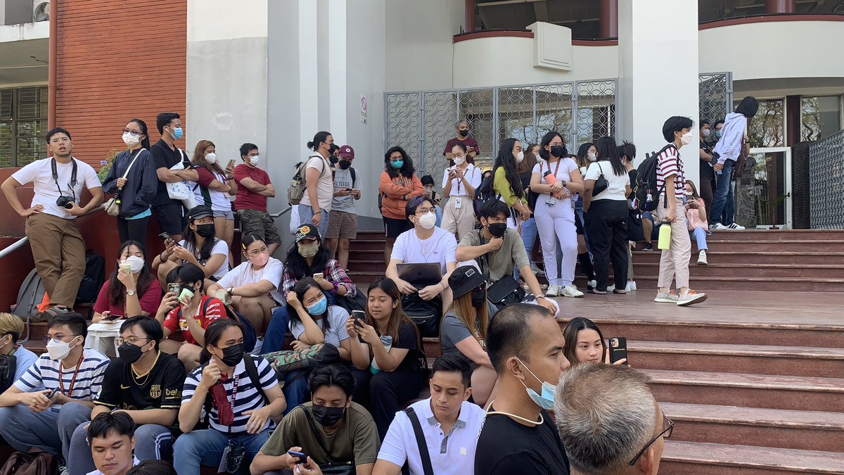 LOOK: Spectators are here at Palma Hall of the University of the ...