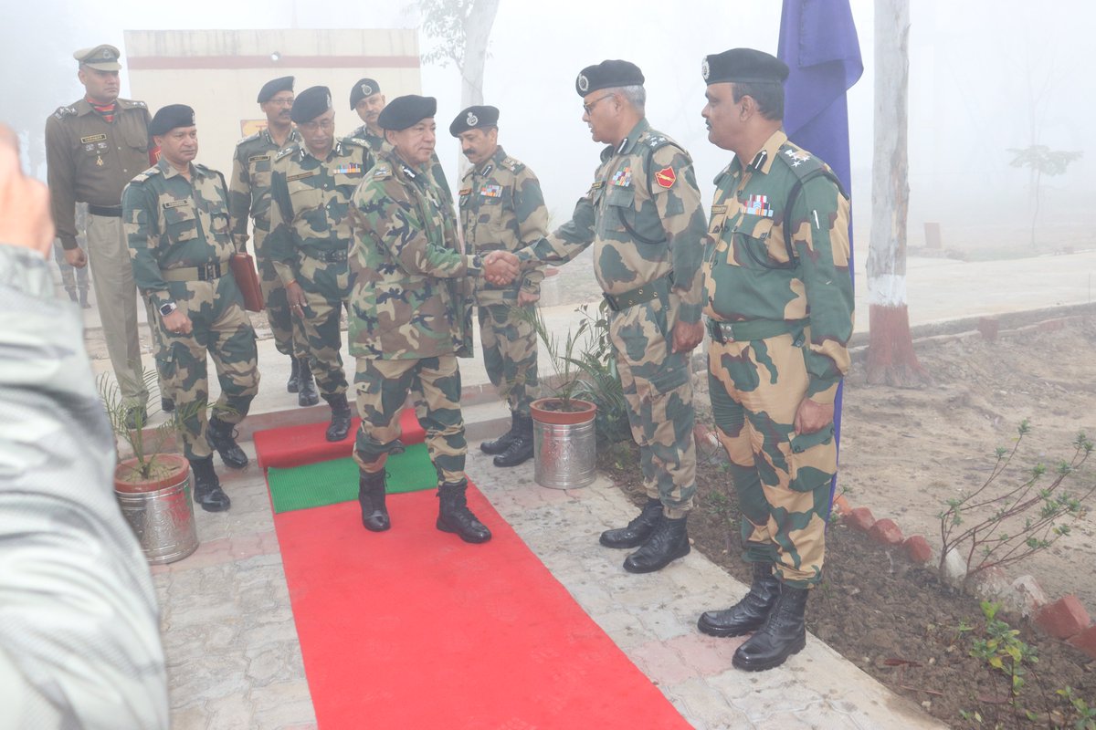 Bsf On Twitter 16 February 2023 Dg Bsf Dr S L Thaosen Visited Sector