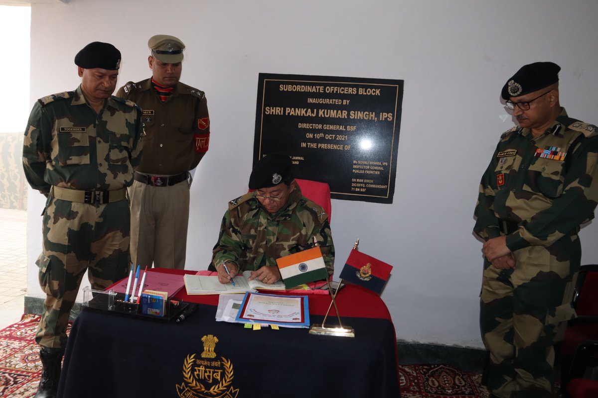 Bsf On Twitter 16 February 2023 Dg Bsf Dr S L Thaosen Visited Sector