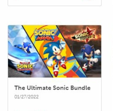 Tom "RecD" Hart Jr. on Twitter: "I just think it's REALLY funny that "The Ultimate Sonic Bundle ...