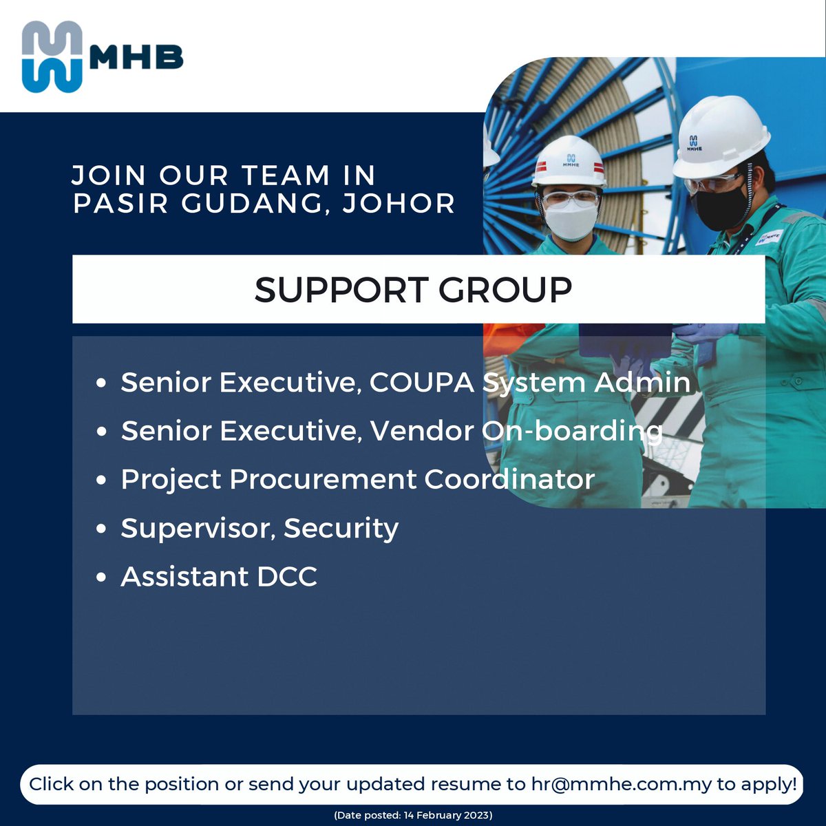 GetMe Hired 🚀 on Twitter: " Malaysia Marine & Heavy Engineering is HIRING 📌 Various position ...