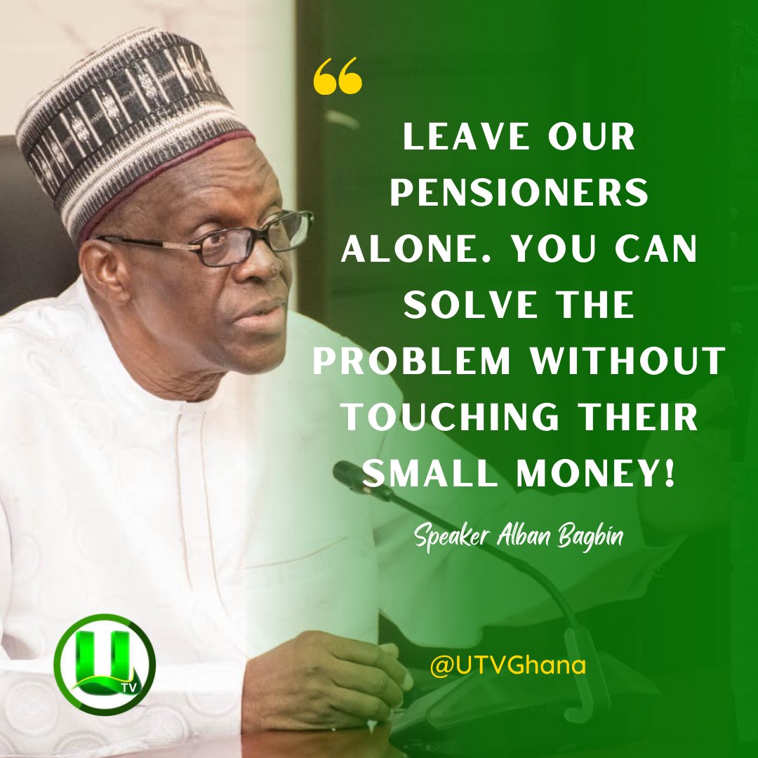 Utv Ghana On Twitter The Speaker Of Parliament Alban Bagbin Has Told