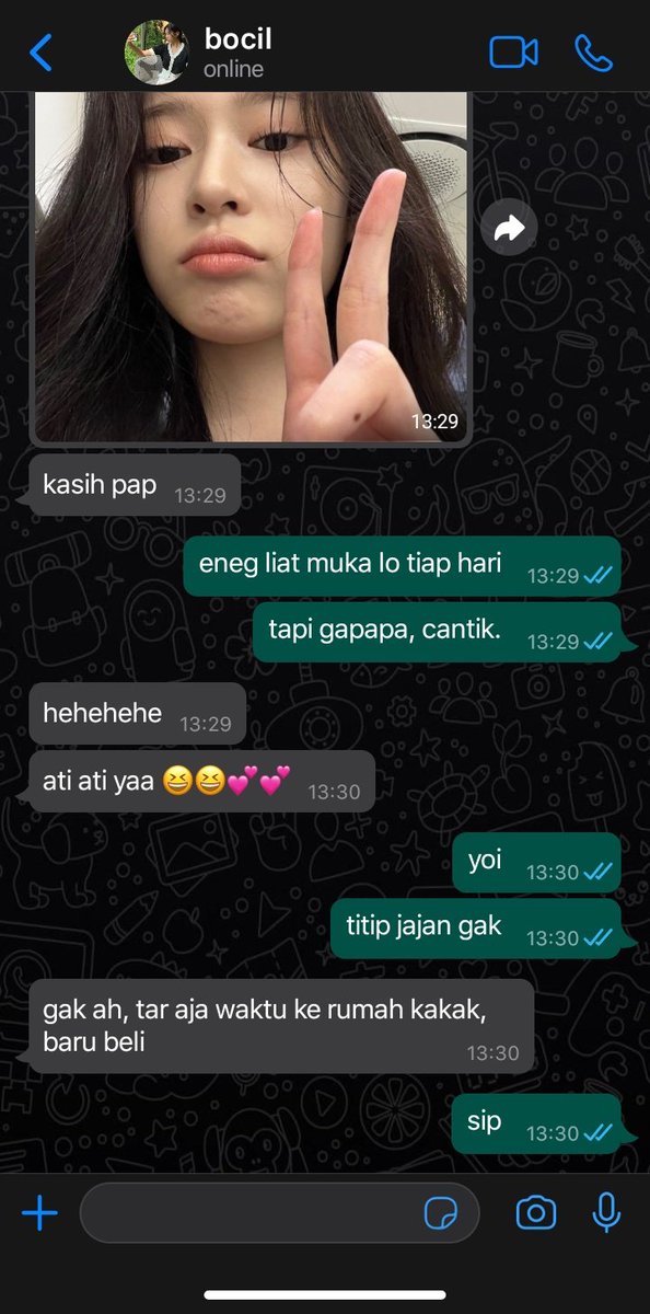 cece on Twitter: "awal chat aku pake lo-gue buat mimho yaa, biar mendalami aja sih.."