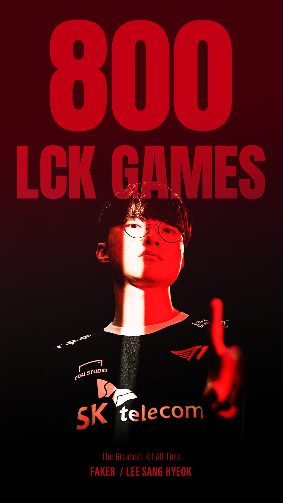 T1 LoL on Twitter: "이쯤 되면 그는 살아있는 LCK의 역사...!🫢 'Faker' 이상혁 선수의 LCK 통산 800 전 달성을 축하해 주세요! A ...