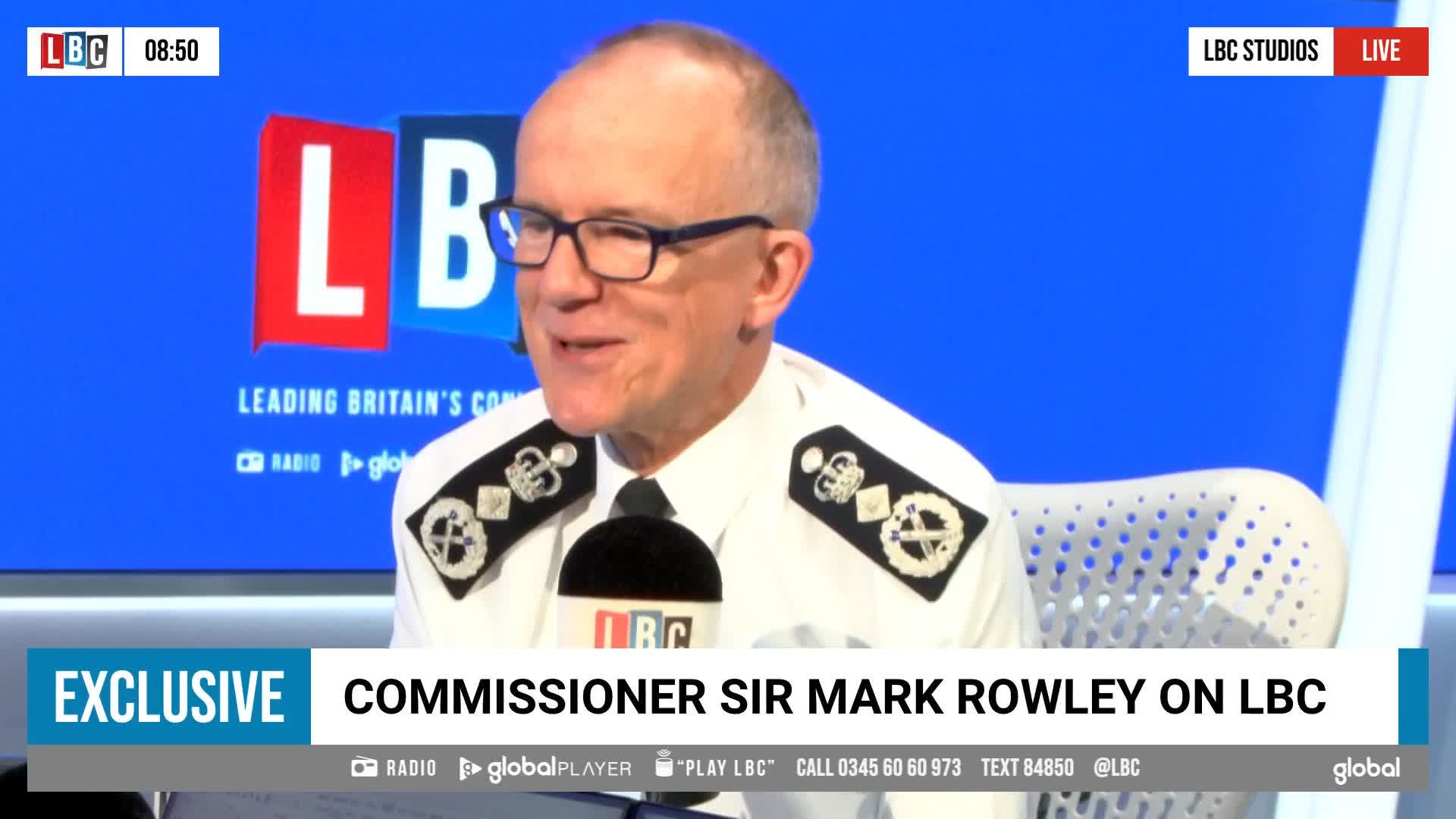 LBC on Twitter: "Met Commissioner Sir Mark Rowley: 'I've got about 34,000 officers. I wouldn't ...
