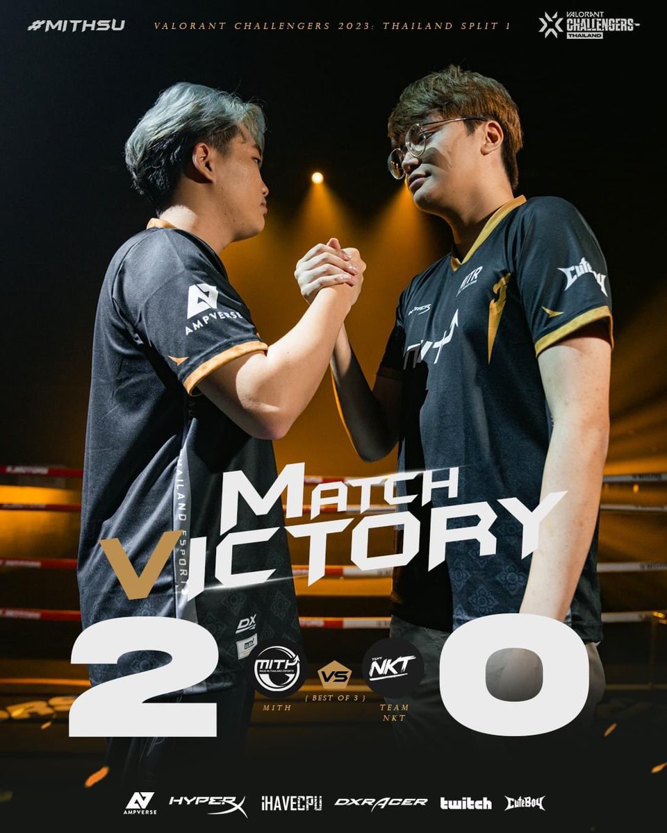 MiTHeSports on Twitter: "ยังคงไร้พ่าย ! MiTH เอาชนะ Team NKT ไปด้วยสกอร์ 2-0 แผนที่ (14-12 | 13 ...