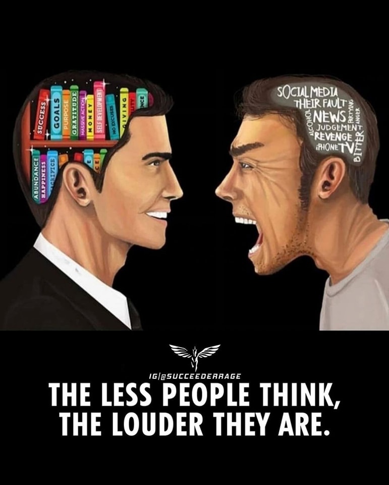 The less people think the louder they are: - Thread from Mind Wisdom ...