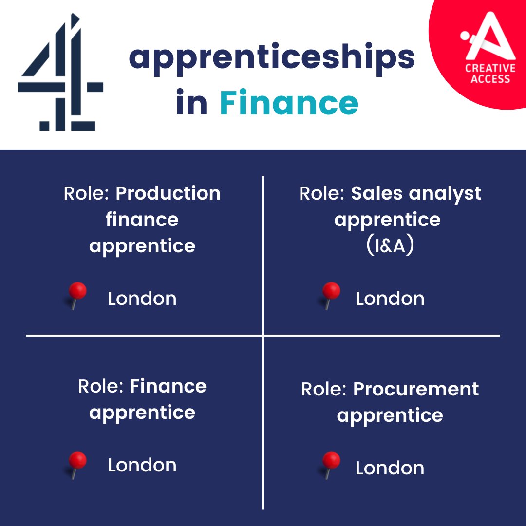 Creative Access on Twitter: "Get qualified while completing a paid apprenticeship where you'll ...