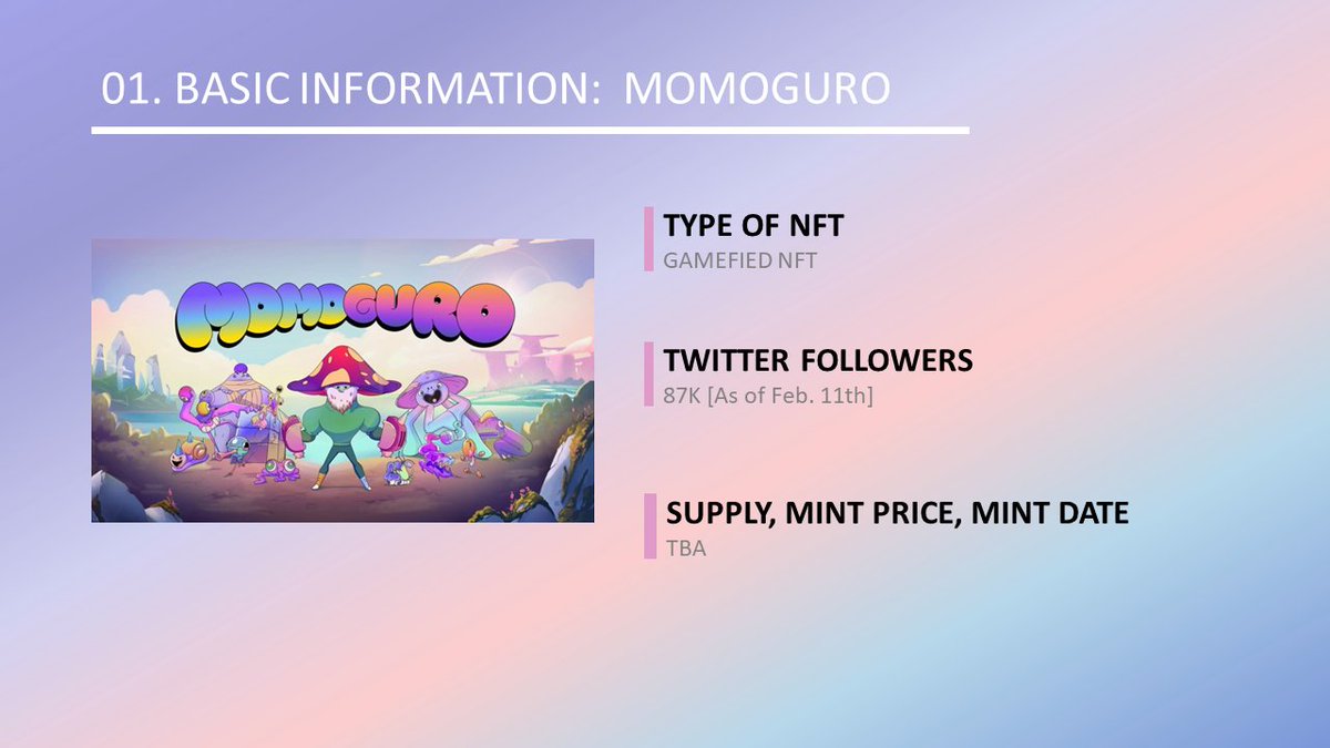 82house on Twitter: "- Contents - Basic information: @MomoguroNFT - Parent company ...