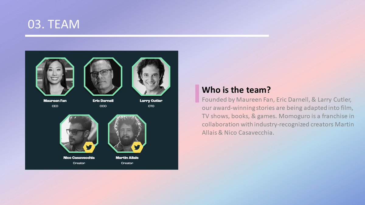 82house on Twitter: "- Contents - Basic information: @MomoguroNFT - Parent company ...