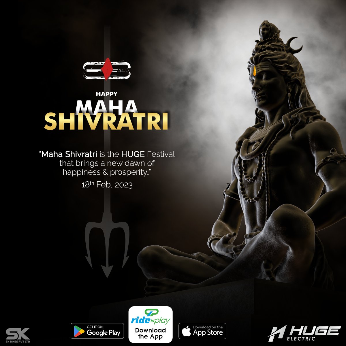 Huge Electric on Twitter: "Om Namah Shivaya! May the blessings of Lord Shiva fill your life with ...