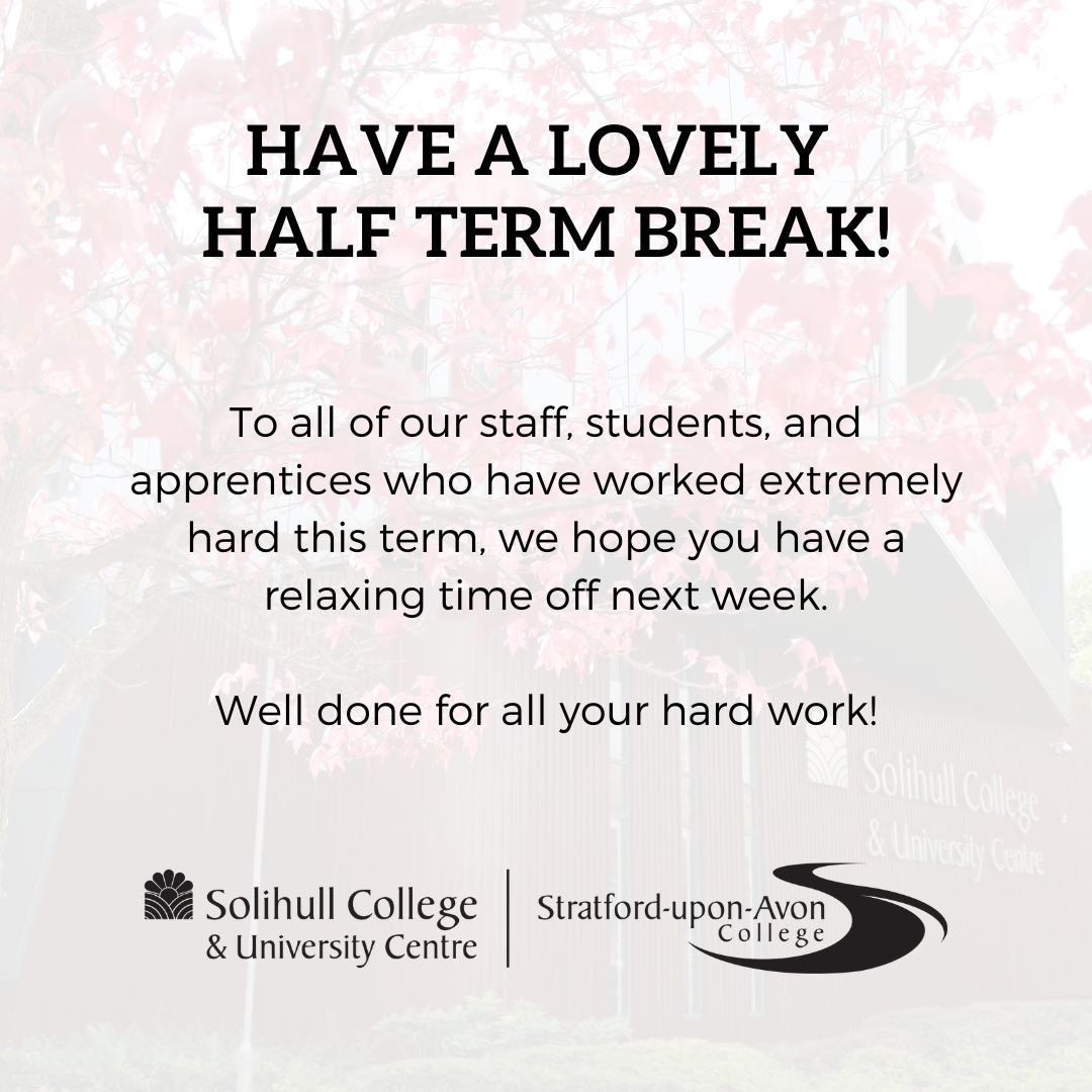 Solihull College University Centre On Twitter Have A Lovely Half solihull-college-university-centre-on-twitter-have-a-lovely-half