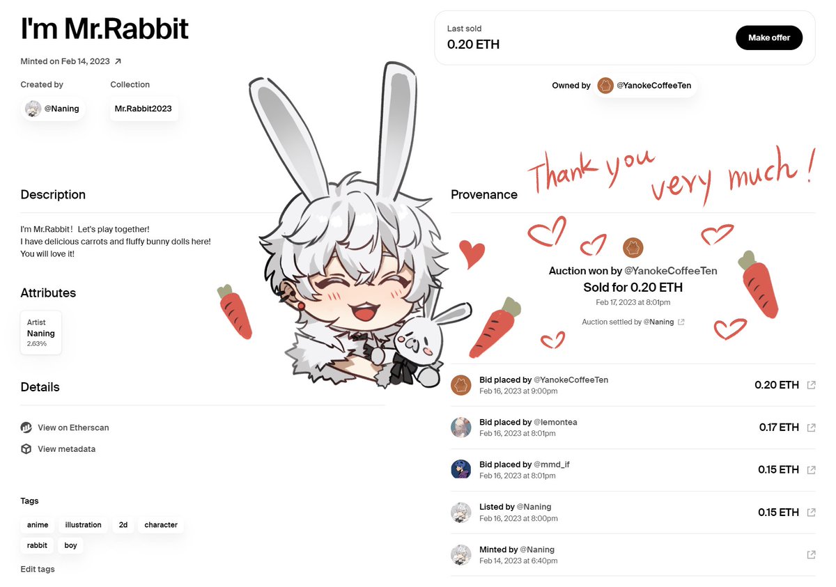 Naning_NFTさんのイラストまとめ