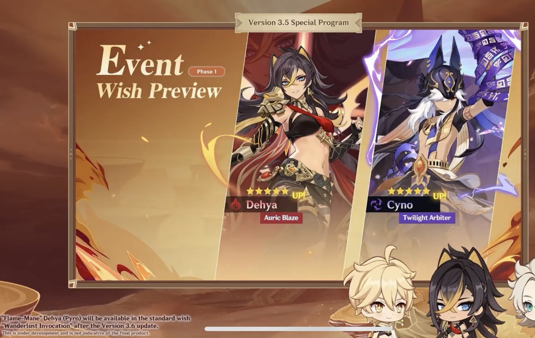 daily dendro 🌱 on Twitter: "DEHYA CYNO BANNER! Also after 3.6 Dehya will join the standard ...