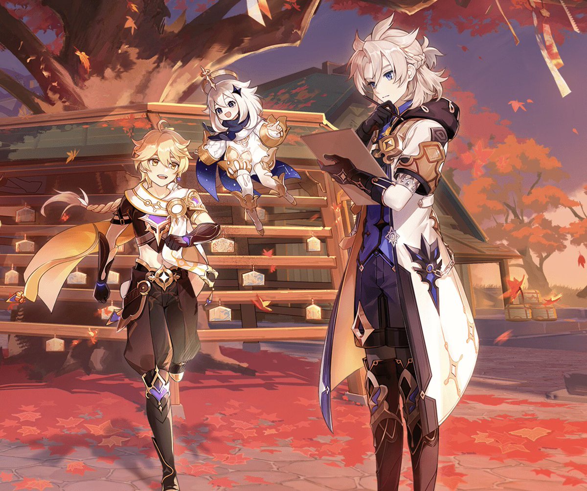 Emerald || Xiaoaether Married on Twitter: "aether and albedo being near each other in all the ...