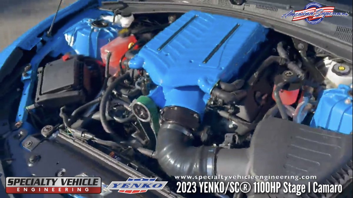 Specialty Vehicle Engineering on Twitter: "2023 Stage 1 1100HP #Yenko/SC® #Camaro in Rapid Blue ...