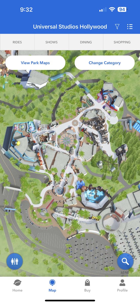 Guy Selga on Twitter: "The Universal Studios Hollywood app map got an update. Looks way better ...