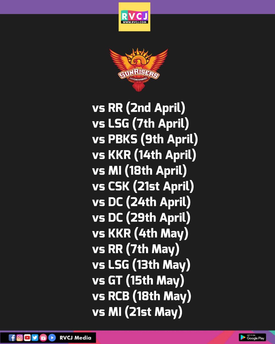 IPL 2023 Men's Schedule Thread 🧵 https://t.co/2ytxKtXmIC - RVCJ Media ...