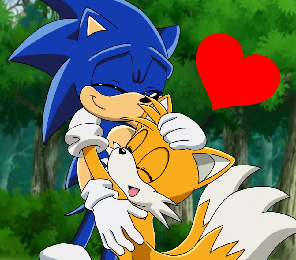 Sonic X Tails Kiss