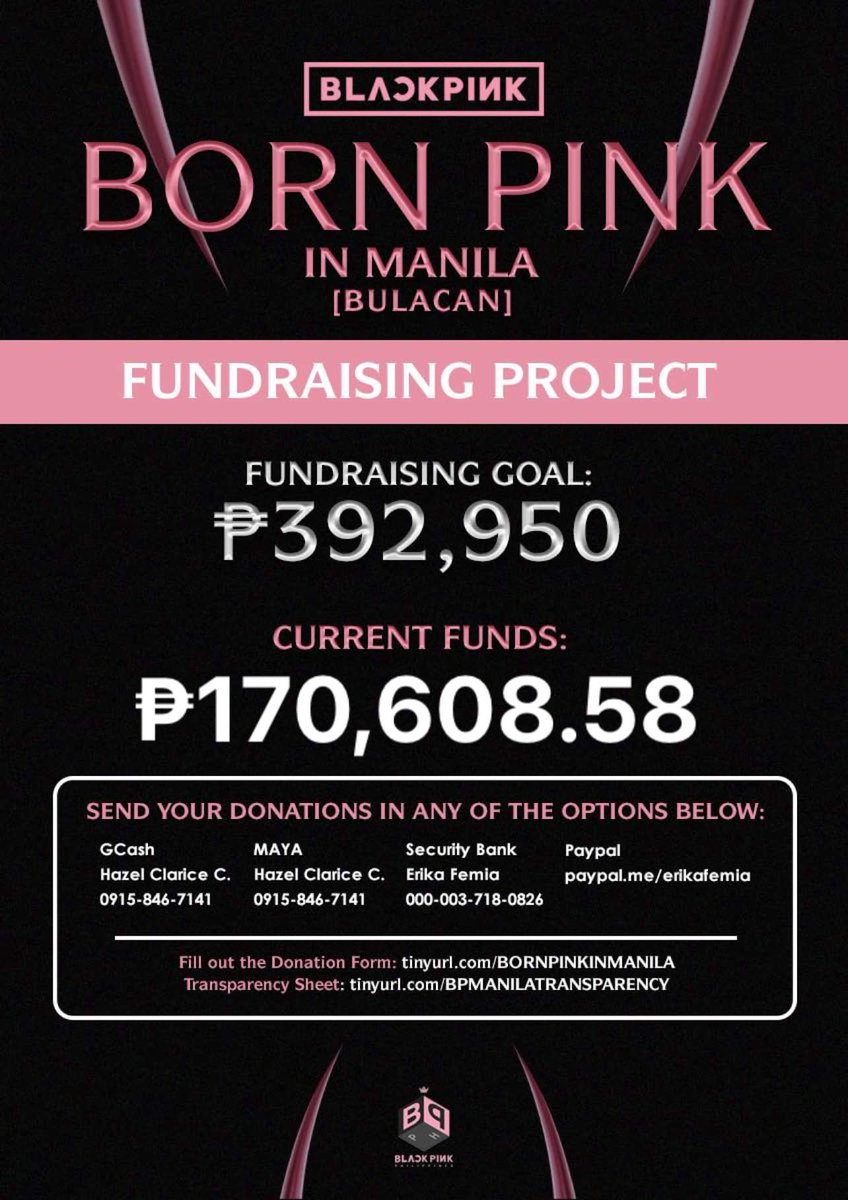 BLACKPINK PH 🇵🇭 on Twitter: "We are there, Filo-Blinks! Every donation counts! # ...
