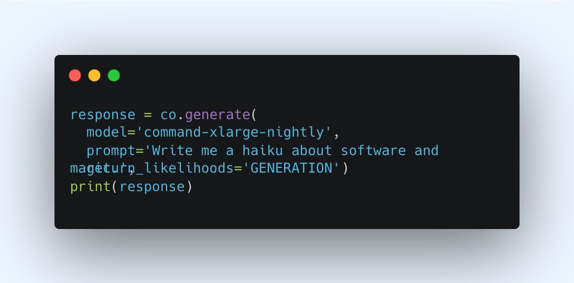 Our text generation endpoint doesn’t just return text in its response ...