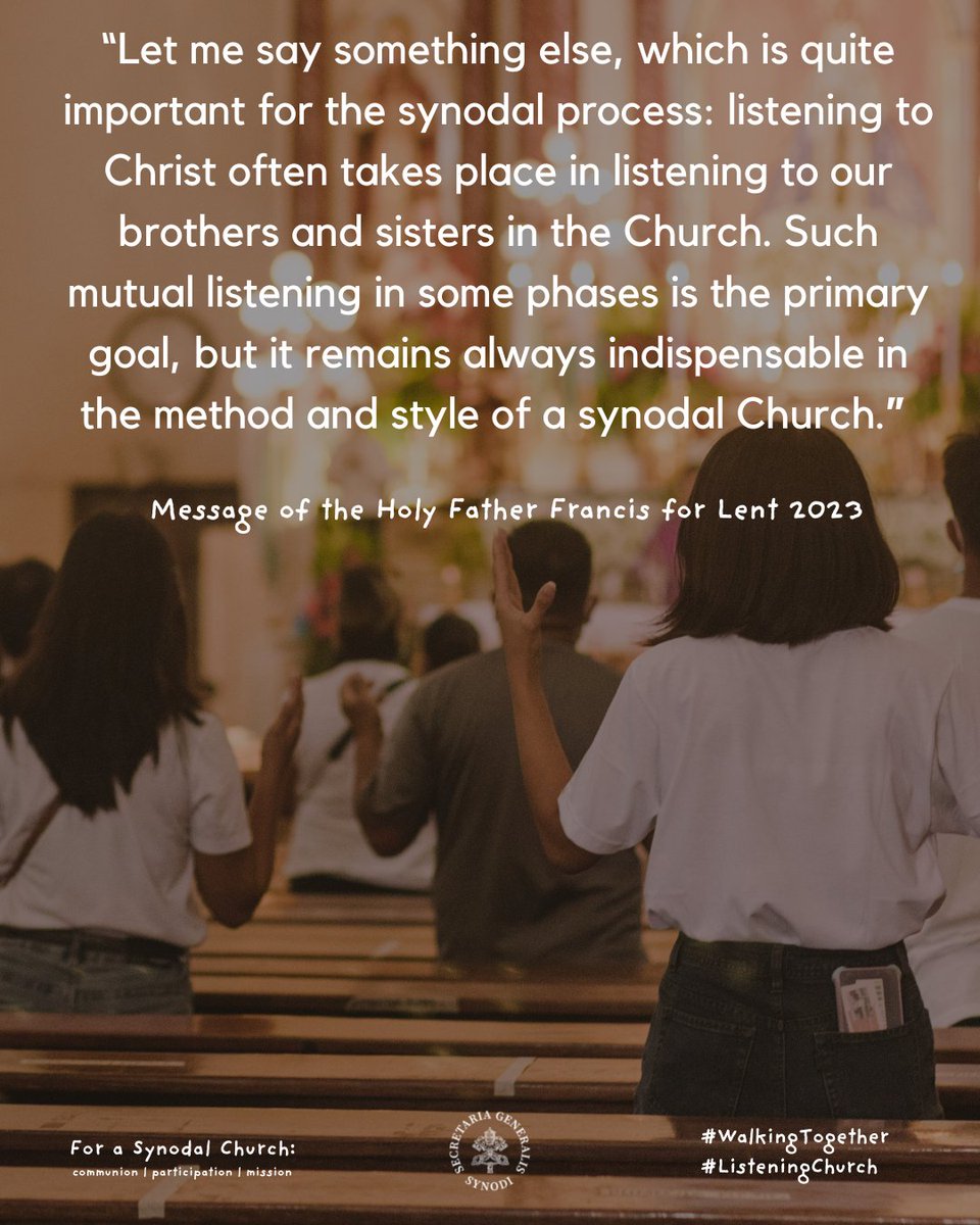Synod.va on Twitter: "Lenten Penance and the Synodal Journey - MESSAGE OF POPE FRANCIS FOR LENT ...