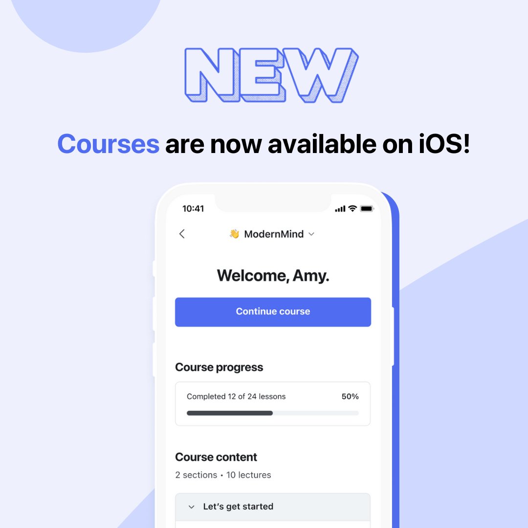 Circle on Twitter: "NEW! Circle courses are now available on iOS! 📱 It's never been easier to ...