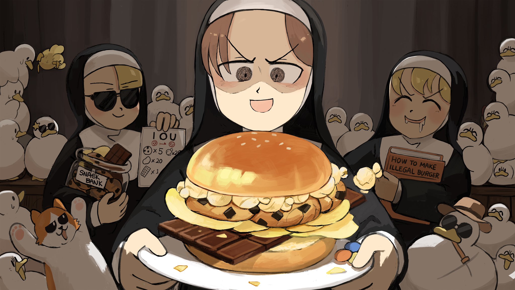 Diva/comitiaて18b on Twitter: "Illegal hamburger! https://t.co/pseygdS238" / Twitter