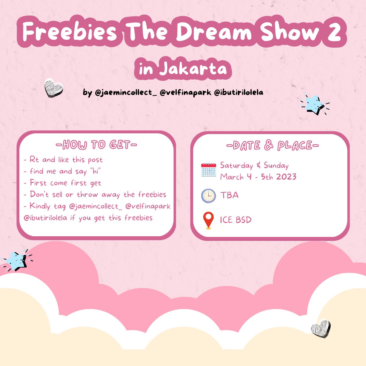 Velfina☘ | 📌 Freebies TDS 2 in JKT on Twitter: " Freebies The Dream Show 2 in Jakarta - by ...