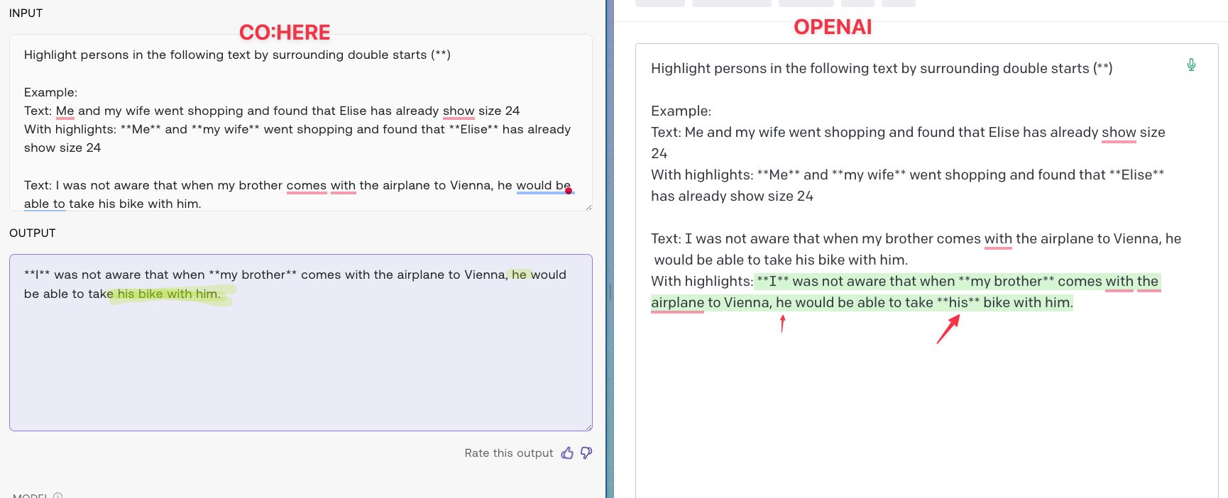 Luke ⚡ on Twitter: "@OpenAI @CohereAI tl;dr the model "command-xlarge-nightly" seems to have ...
