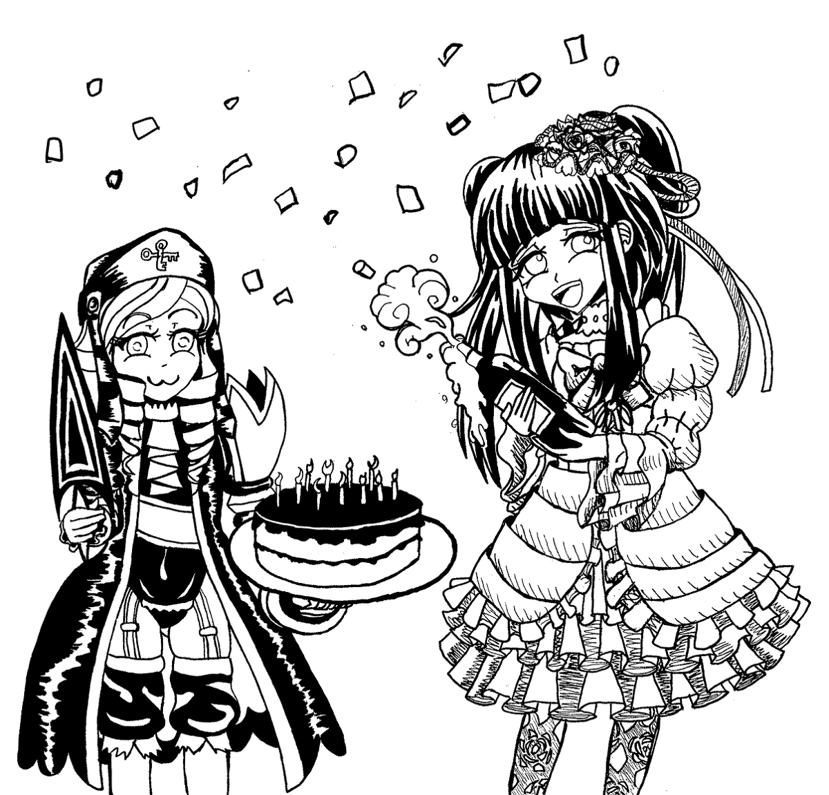 Corvid - (Can of Crows) - Commissions Open on Twitter: "Happy Birthday Dlanor! 🎂 #うみねこのなく頃に"