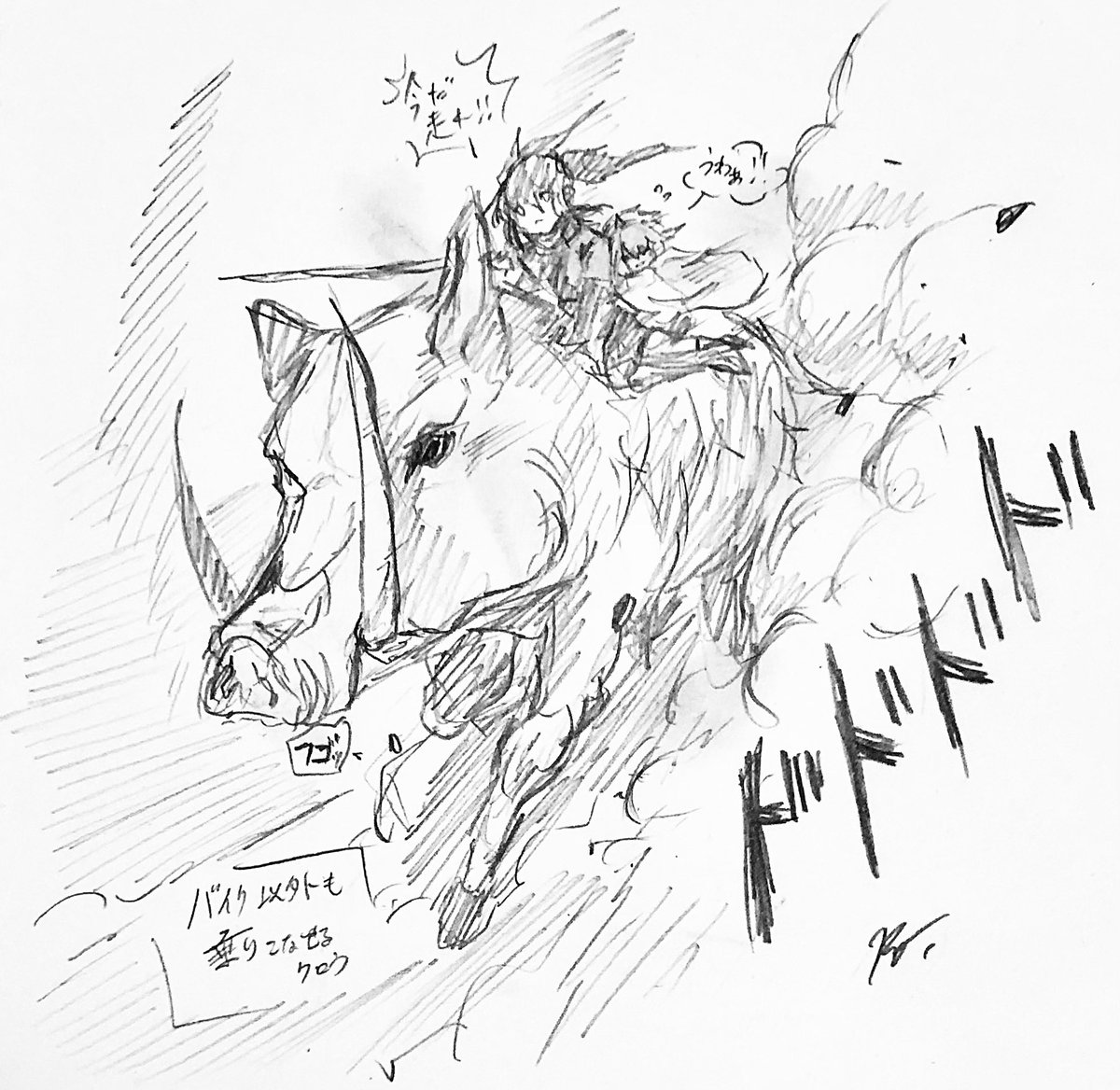 「大神風うちの子落書き 」RARUKUは10日退院の漫画