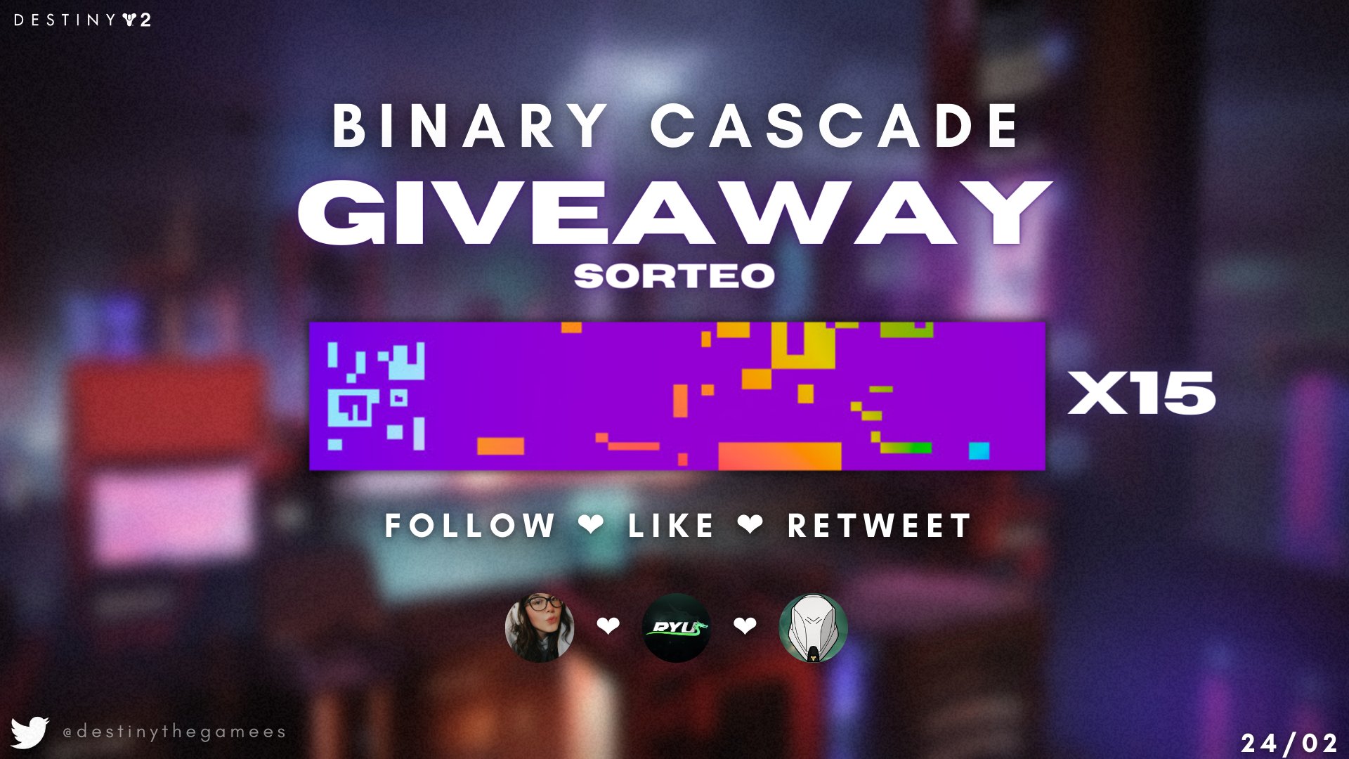 Tsubane on Twitter: "💗 BINARY CASCADE EMBLEM 🎊 GIVEAWAY / SORTEO Follow @tsubanechan, @Ryusuri ...
