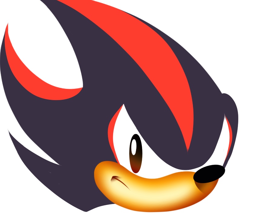 Shadow The Hedgehog Head Logo