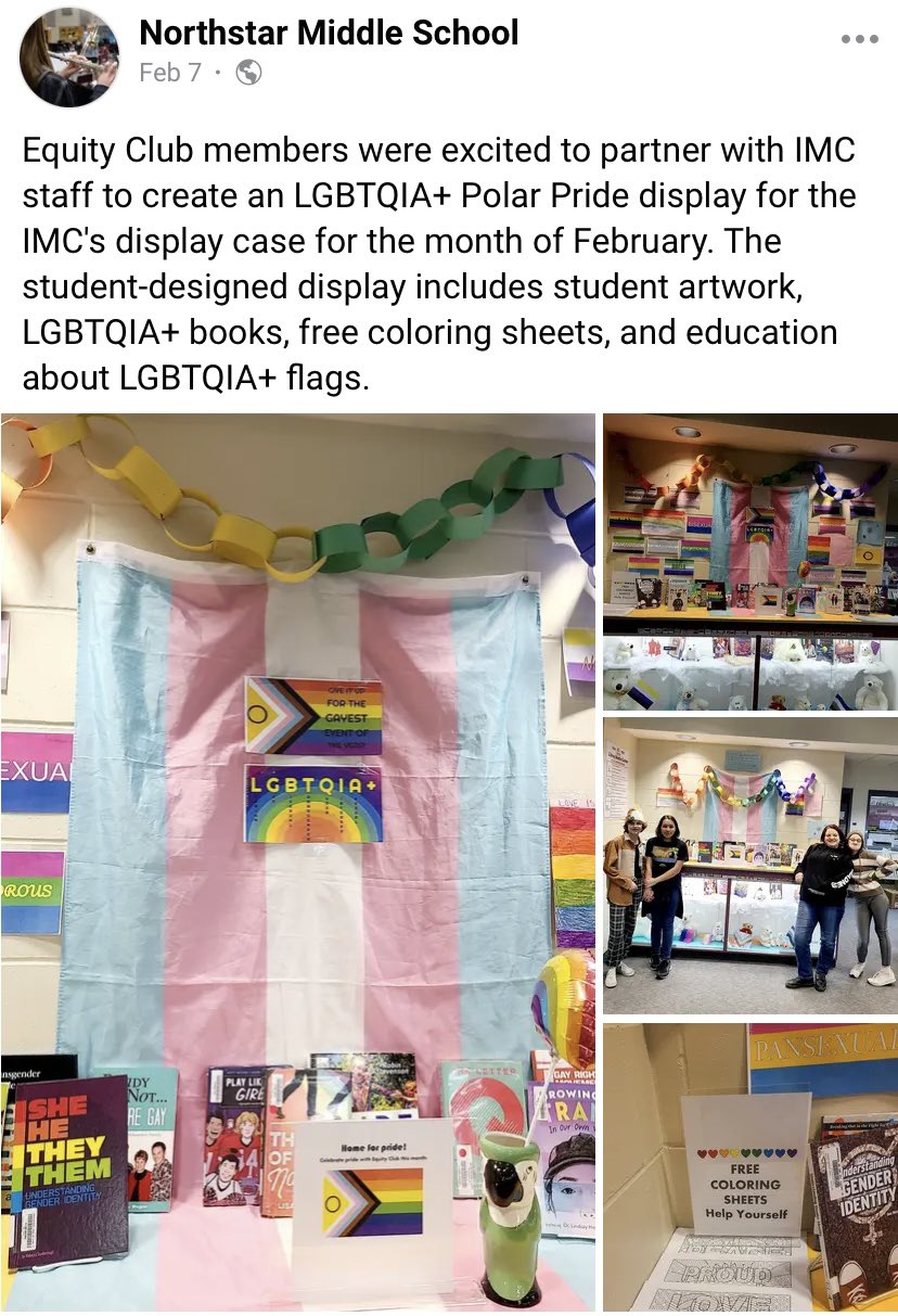 Libs of TikTok on Twitter: "Wisconsin middle school celebrates teaching ...