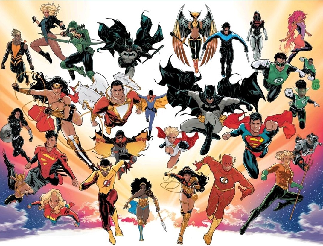 Dawn of the DCU Artwork by Jeff Spokes – Brian.Carnell.Com