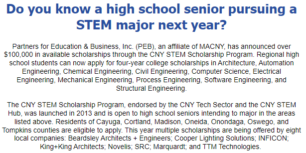 STEM ai on Twitter: "RT @glenn_a_allen: @cnystem #CNY #STEM scholarships are available again for ...