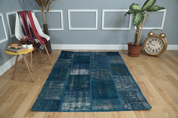 EtsySocial on Twitter: "Boho Decor Rug, Blue https://etsy.com/listing/1389416529/boho-decor-rug ...